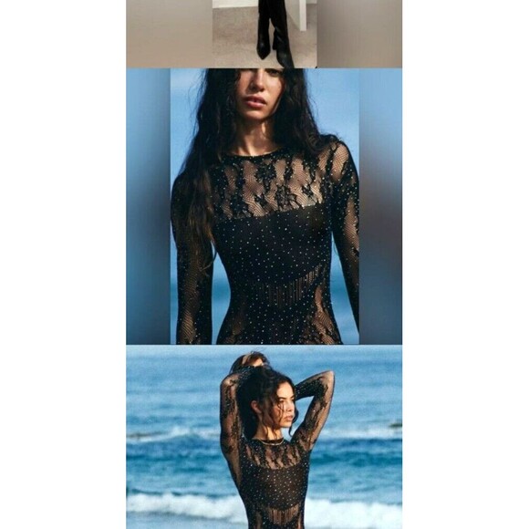 Zara | Tops | Zara Limitless Contour Collection 79888 Mesh Seamless ...